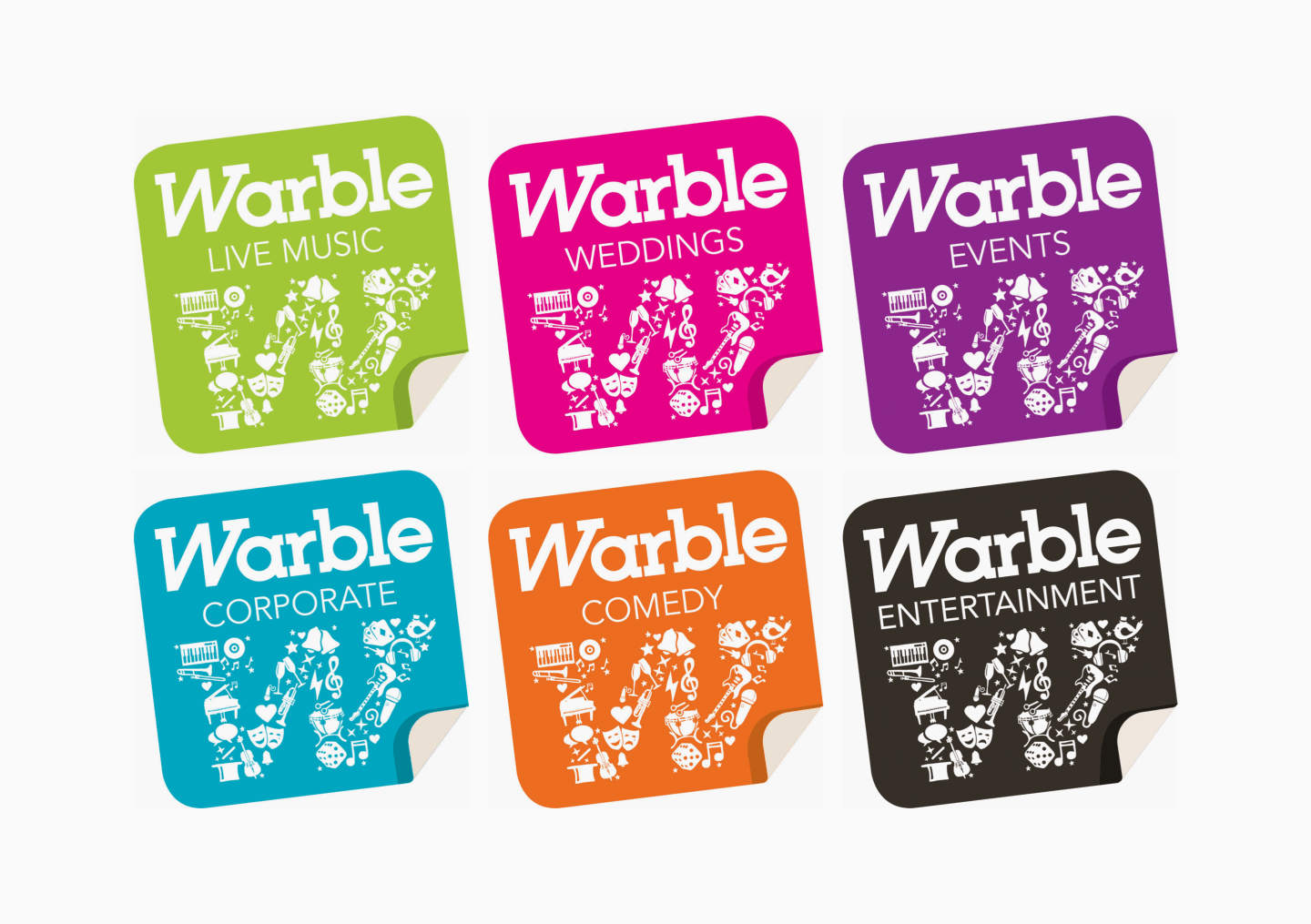 Warble Entertainment Agency - TRCREATIVE | Branding, Web Design ...